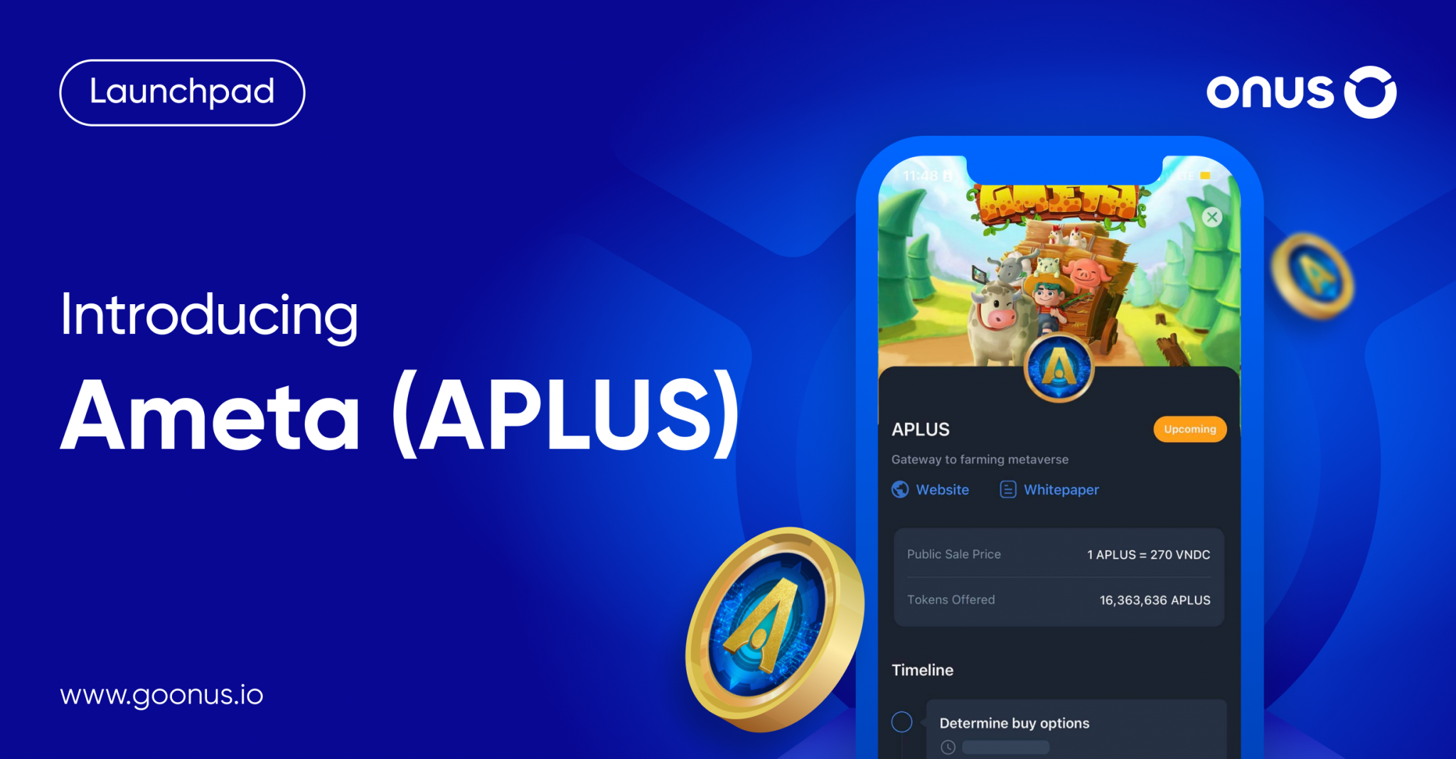 Introducing the Ameta (APLUS) Sale on ONUS Launchpad