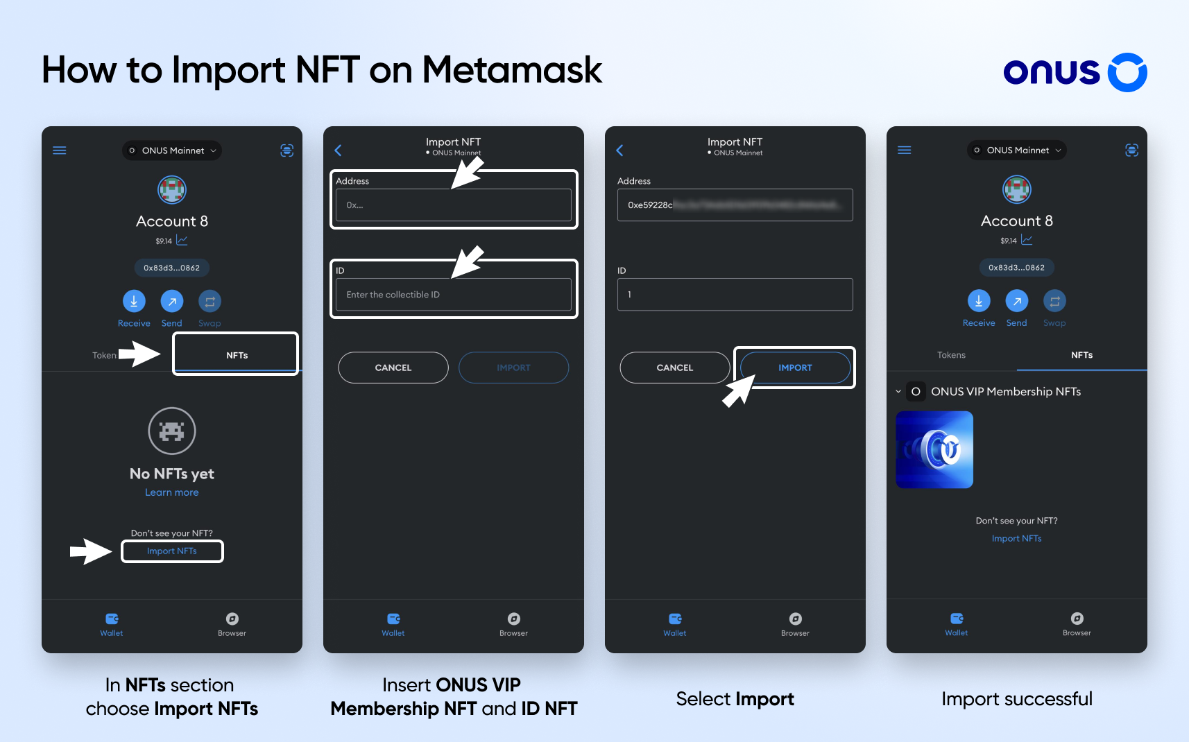 Announcement: Supporting ONUS Vip Membership NFT Conversion