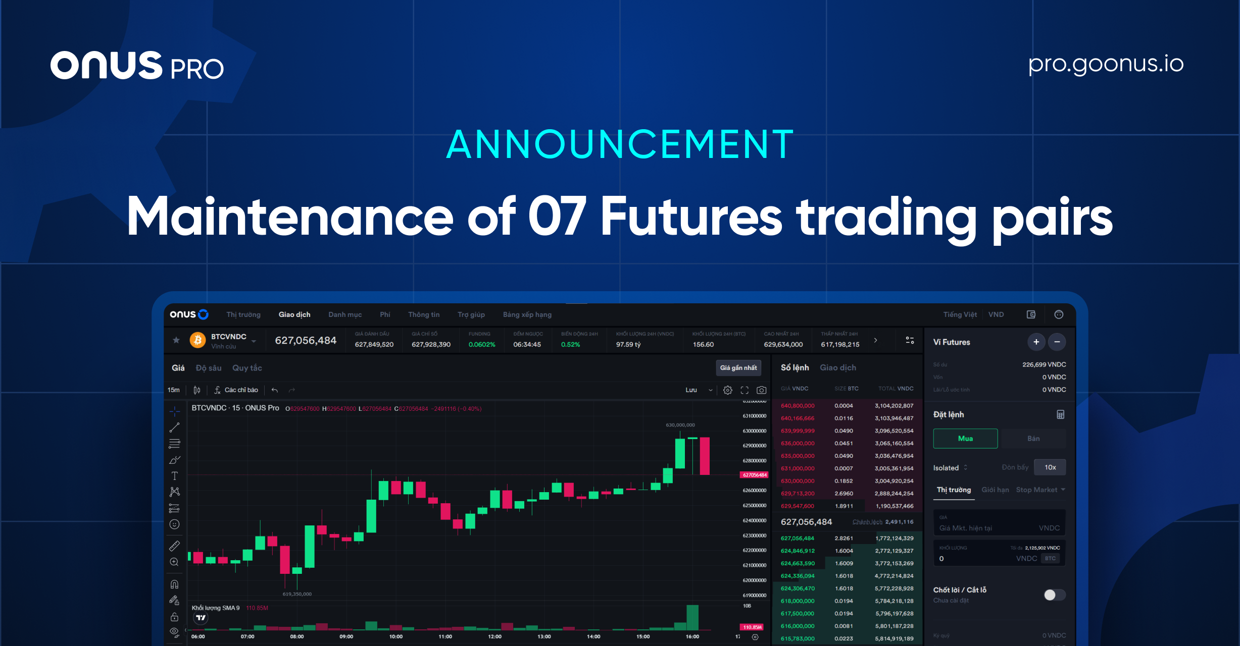 Announcement: Maintenance of 07 Futures trading pairs