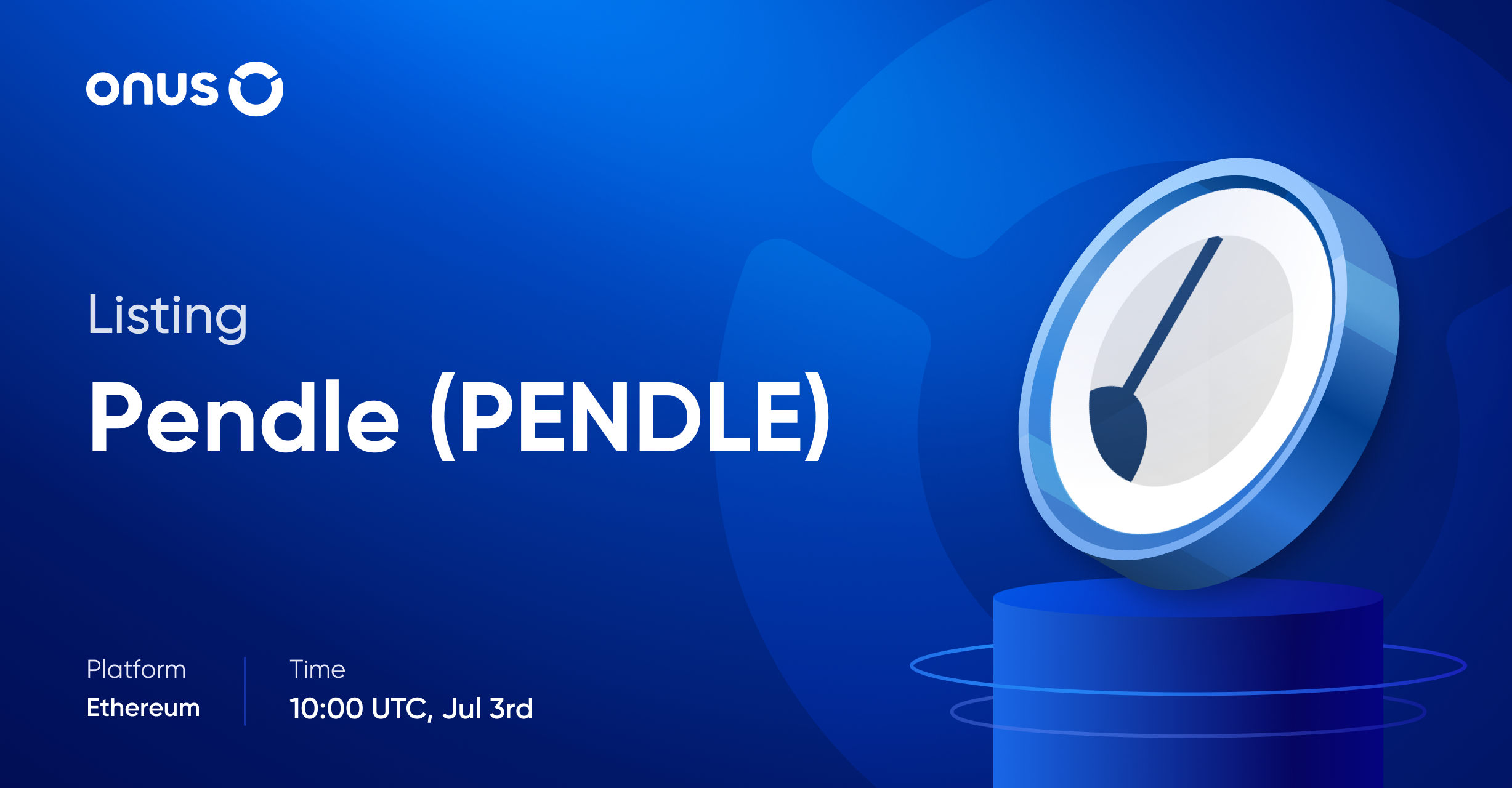 Pendle Token (PENDLE) gets listed on ONUS