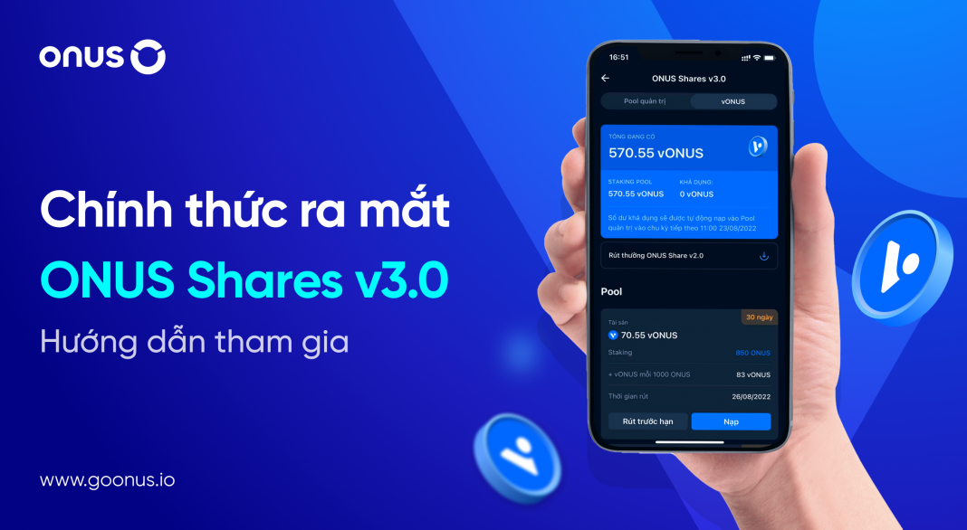 Chính thức ra mắt, hướng dẫn tham gia ONUS Shares v3.0
